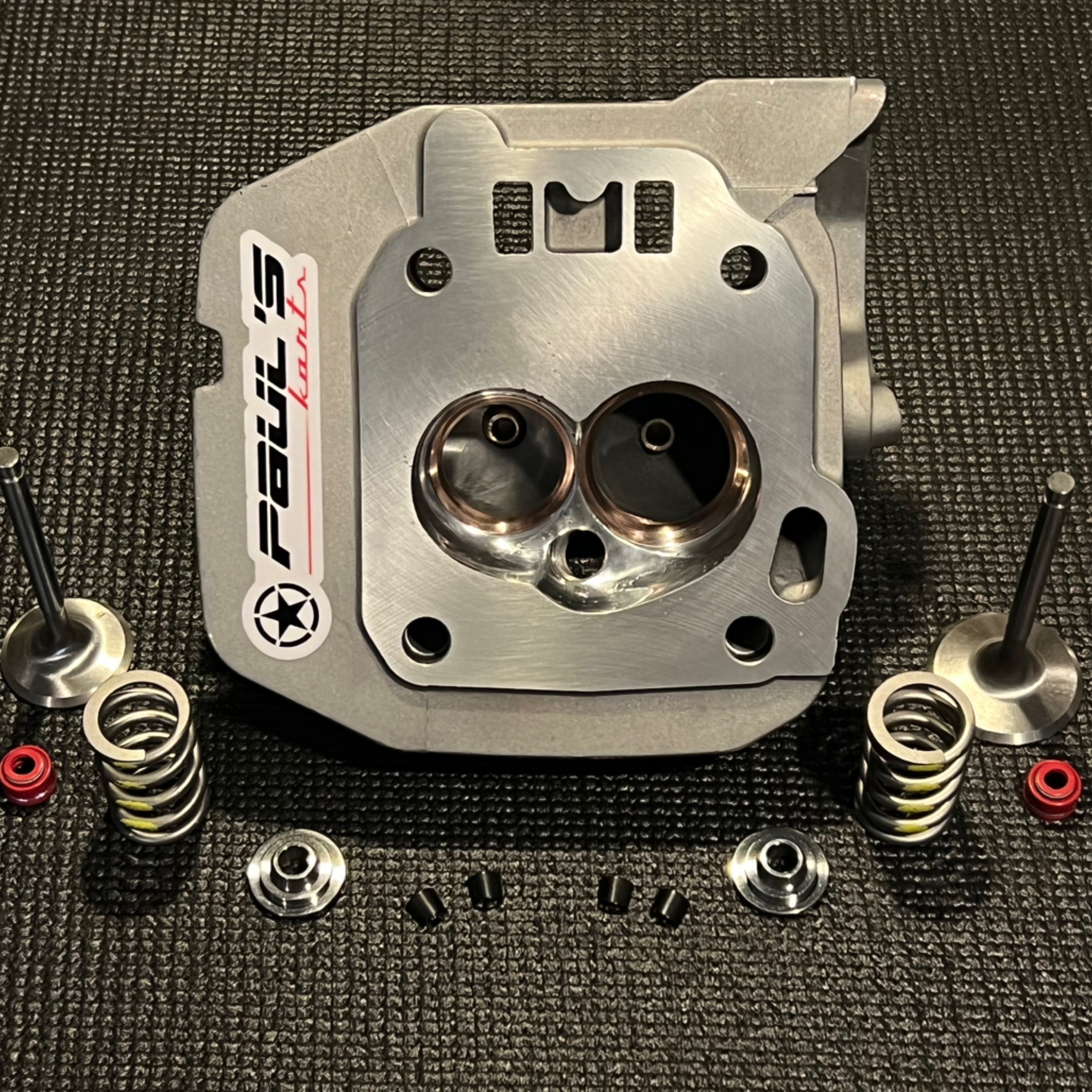 Gx390 head big valve welded chamber | PAULS KARTS RACING 🇺🇸