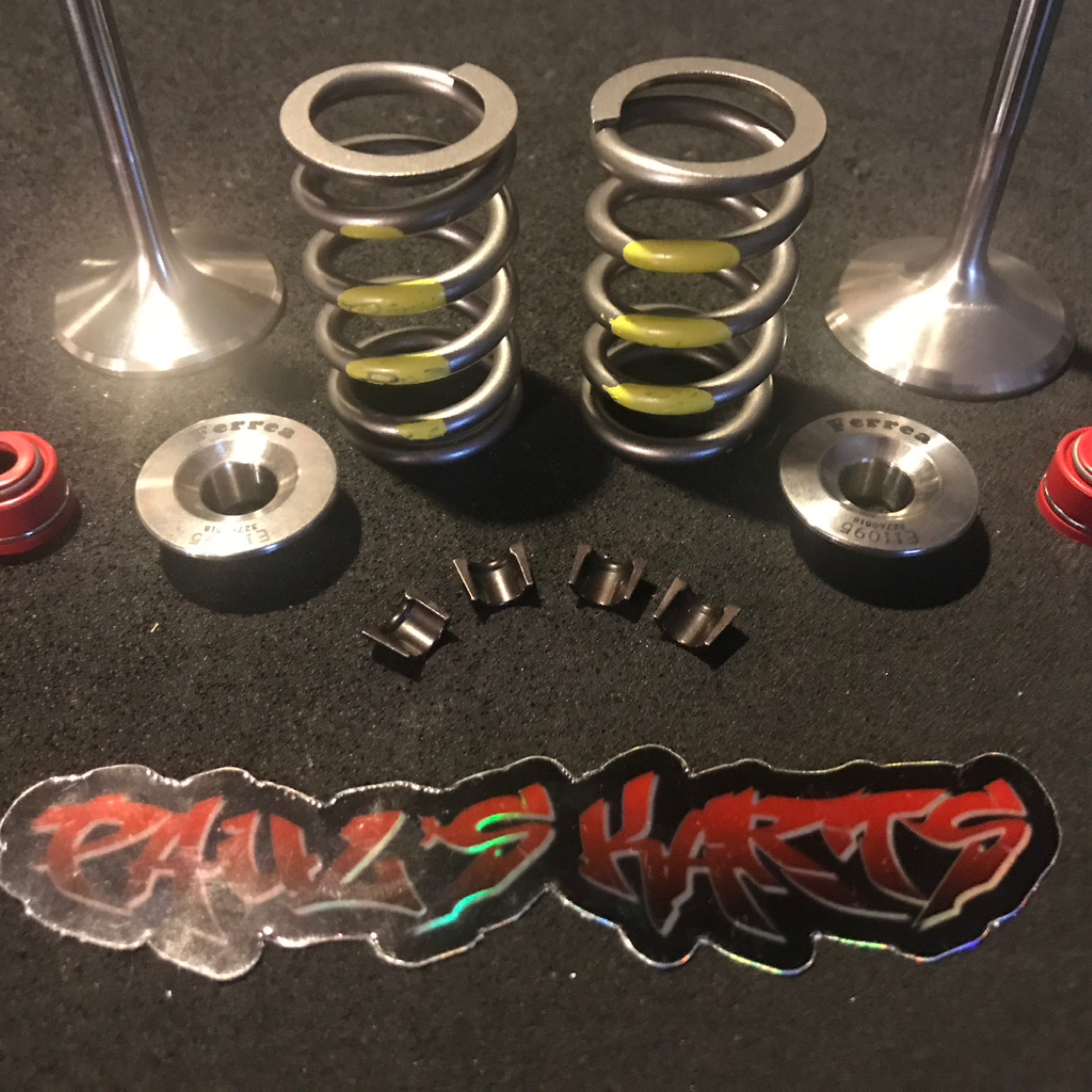 Ferrea valve train complete 43 / 34 mm valves stainless steel 6 mm ...