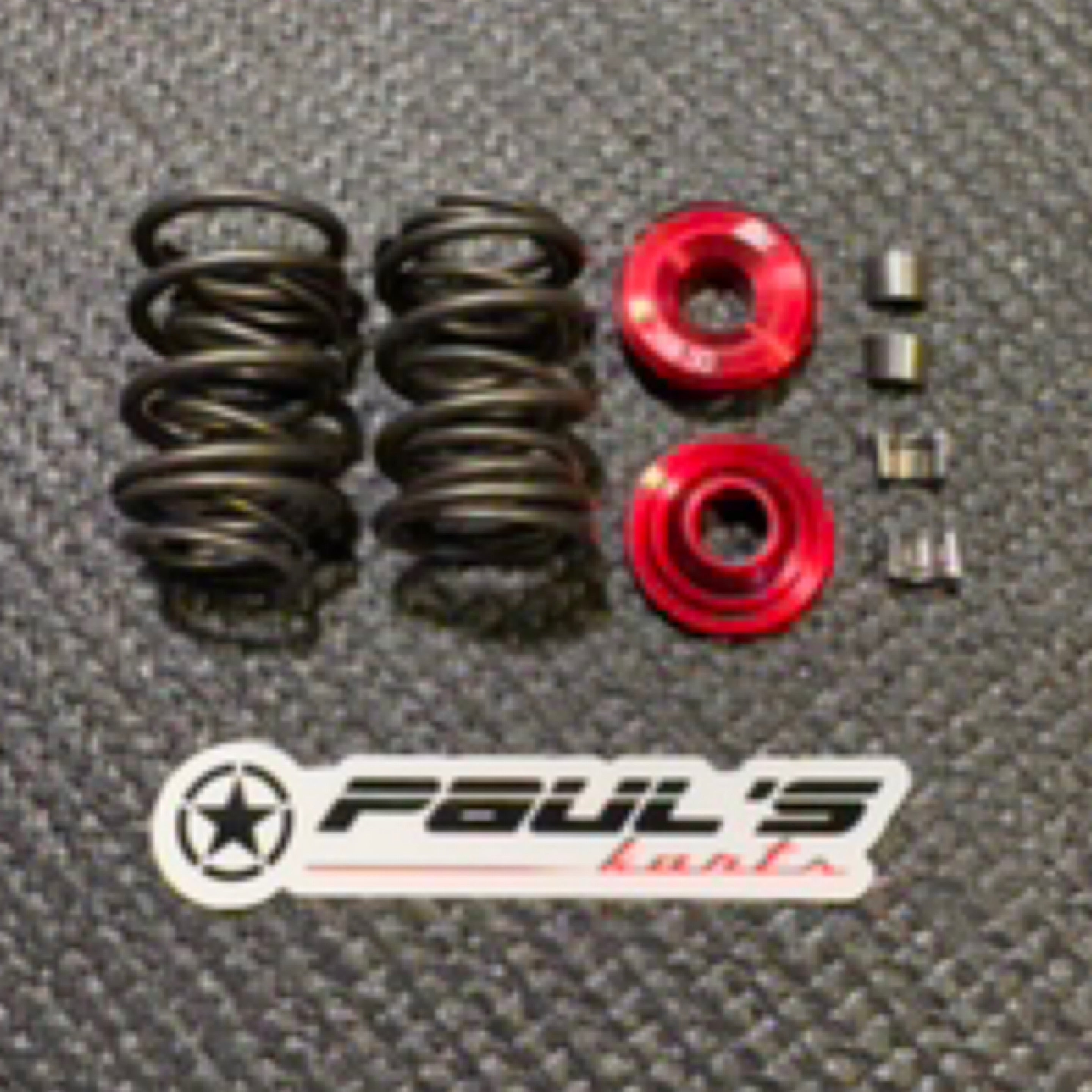 Spring set 32# dual coil springs red billet retainers and heavy duty ...