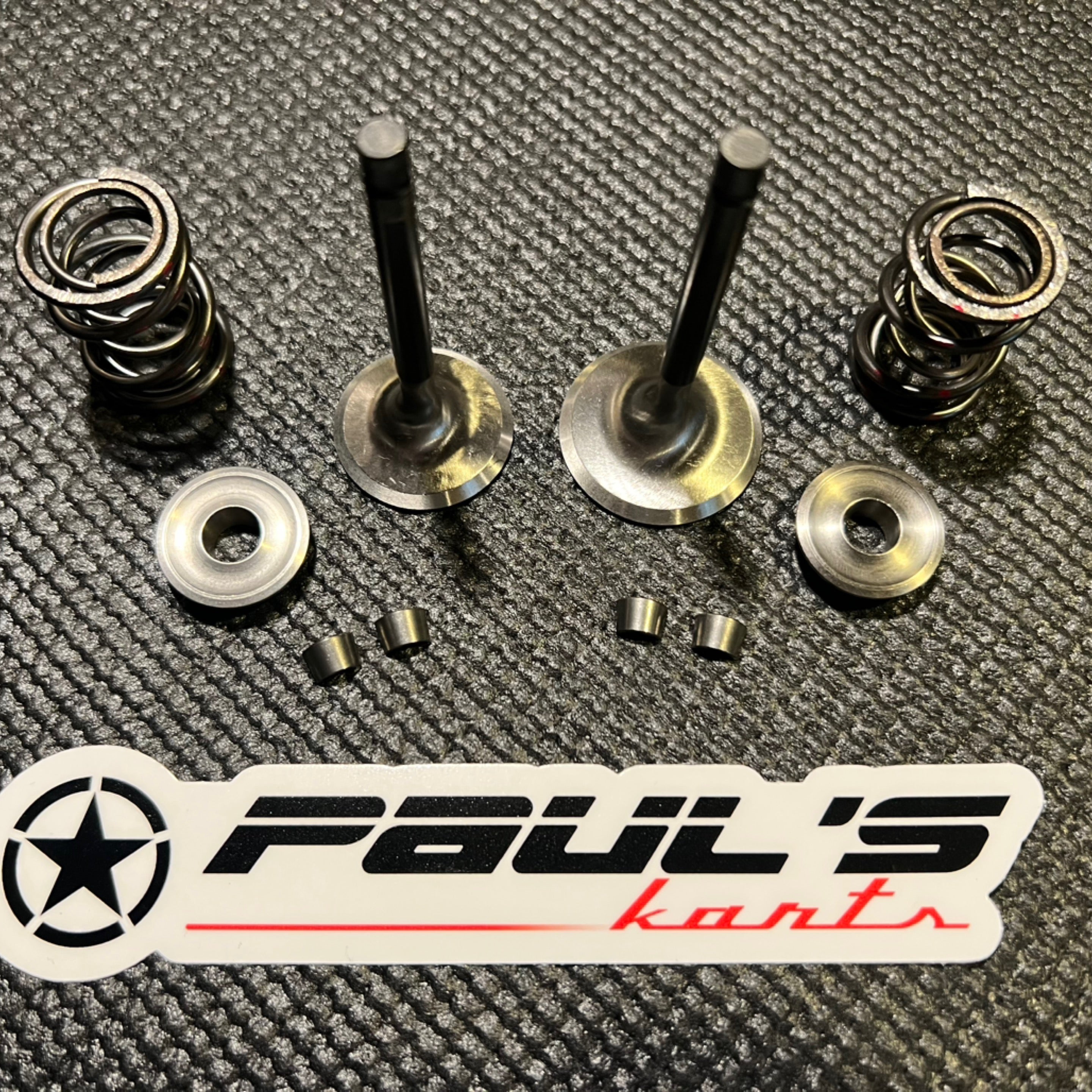 32mm / 28mm stainless steel complete valve train + .130” length, 60 ...