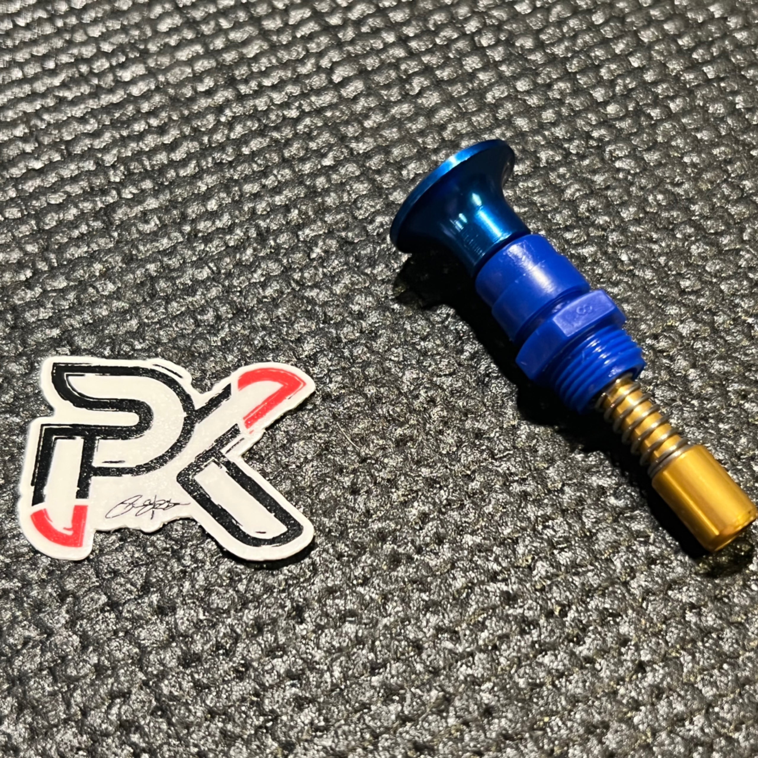 Choke handle BLUE pwk carb billet know (sold each) | PAULS KARTS RACING