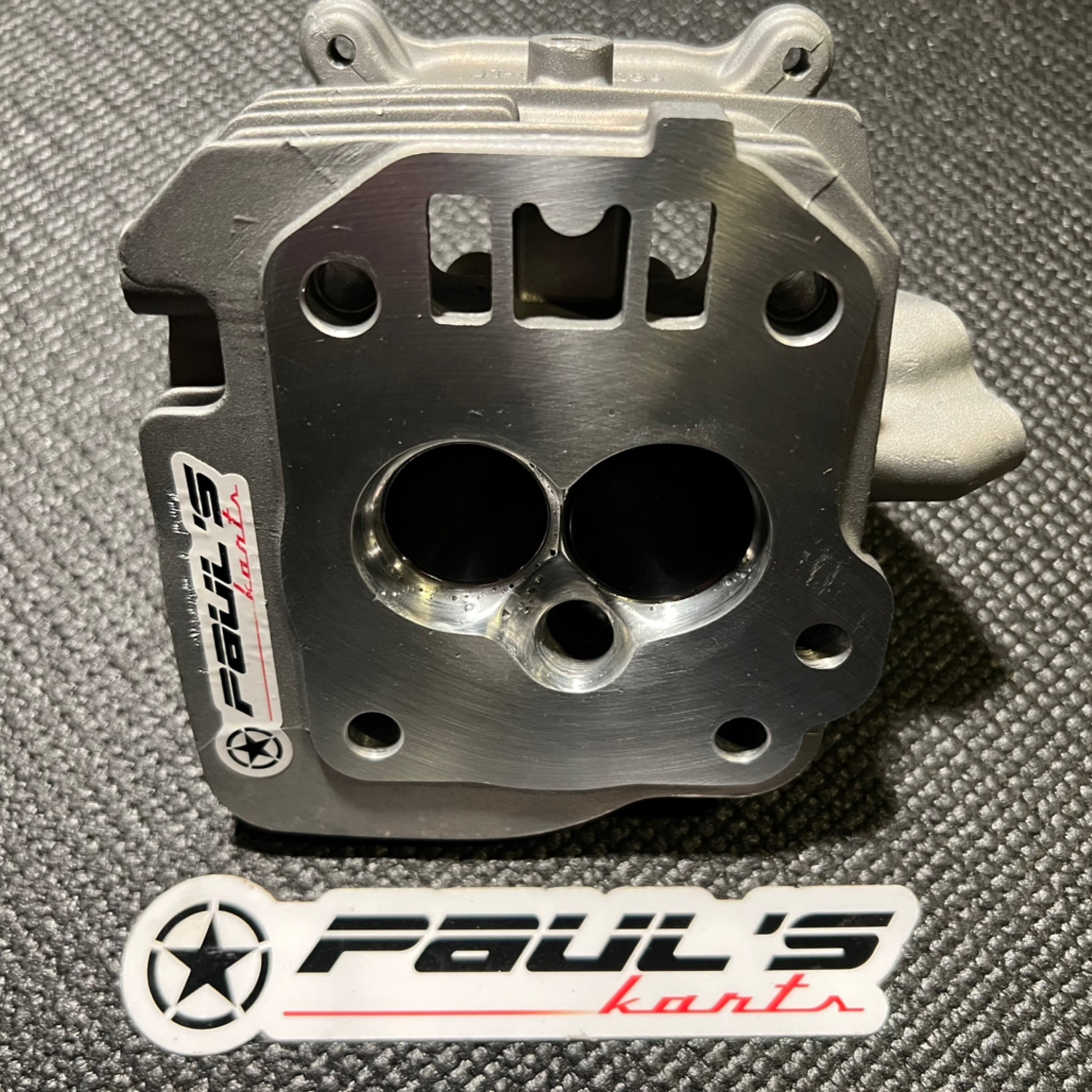 Predator 212 cylinder head 32/28 *WELDED* bronze guidesported polished ...