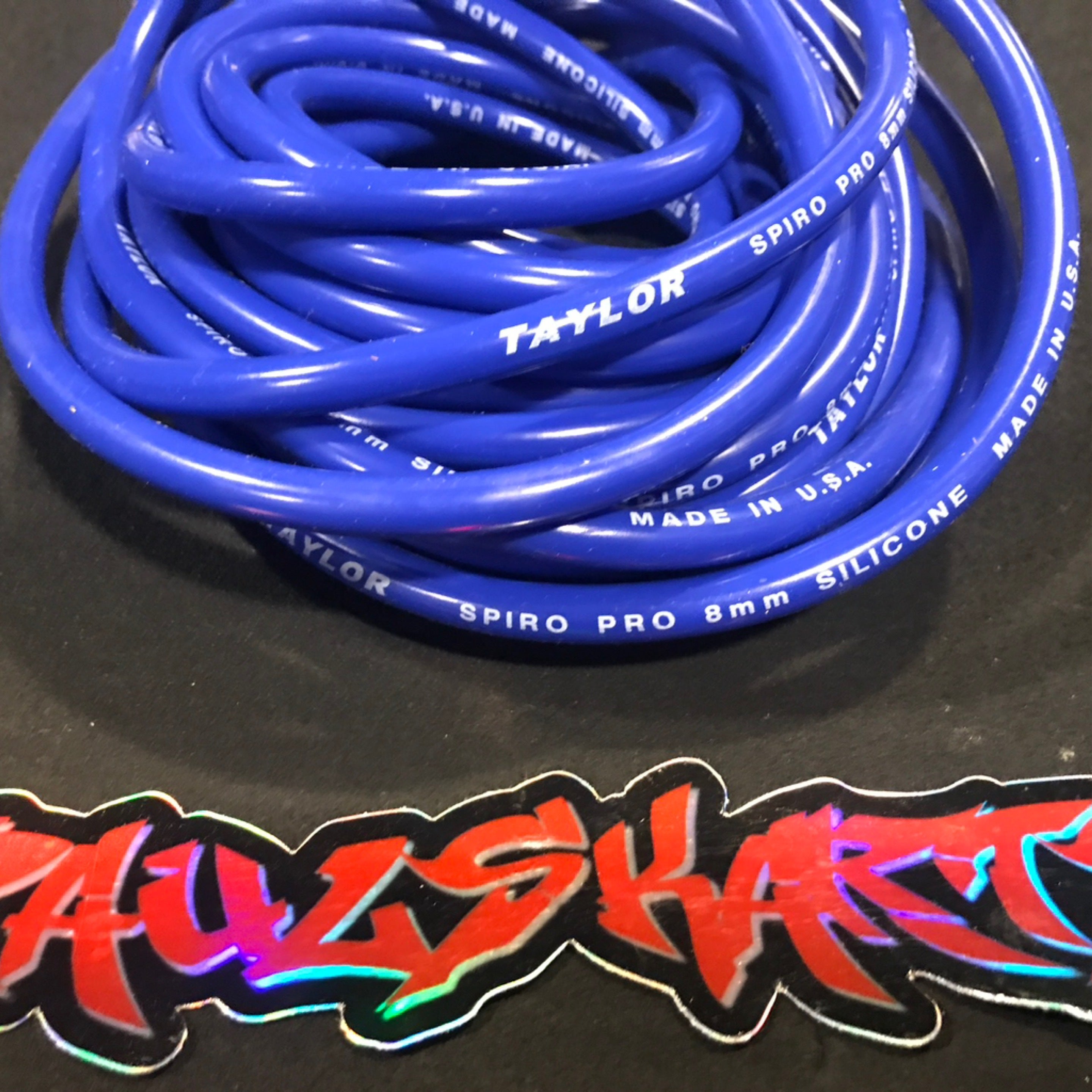 Solid Core Ignition Wire 8mm Blue Silicone Solid Wire Core Spark Plug ...