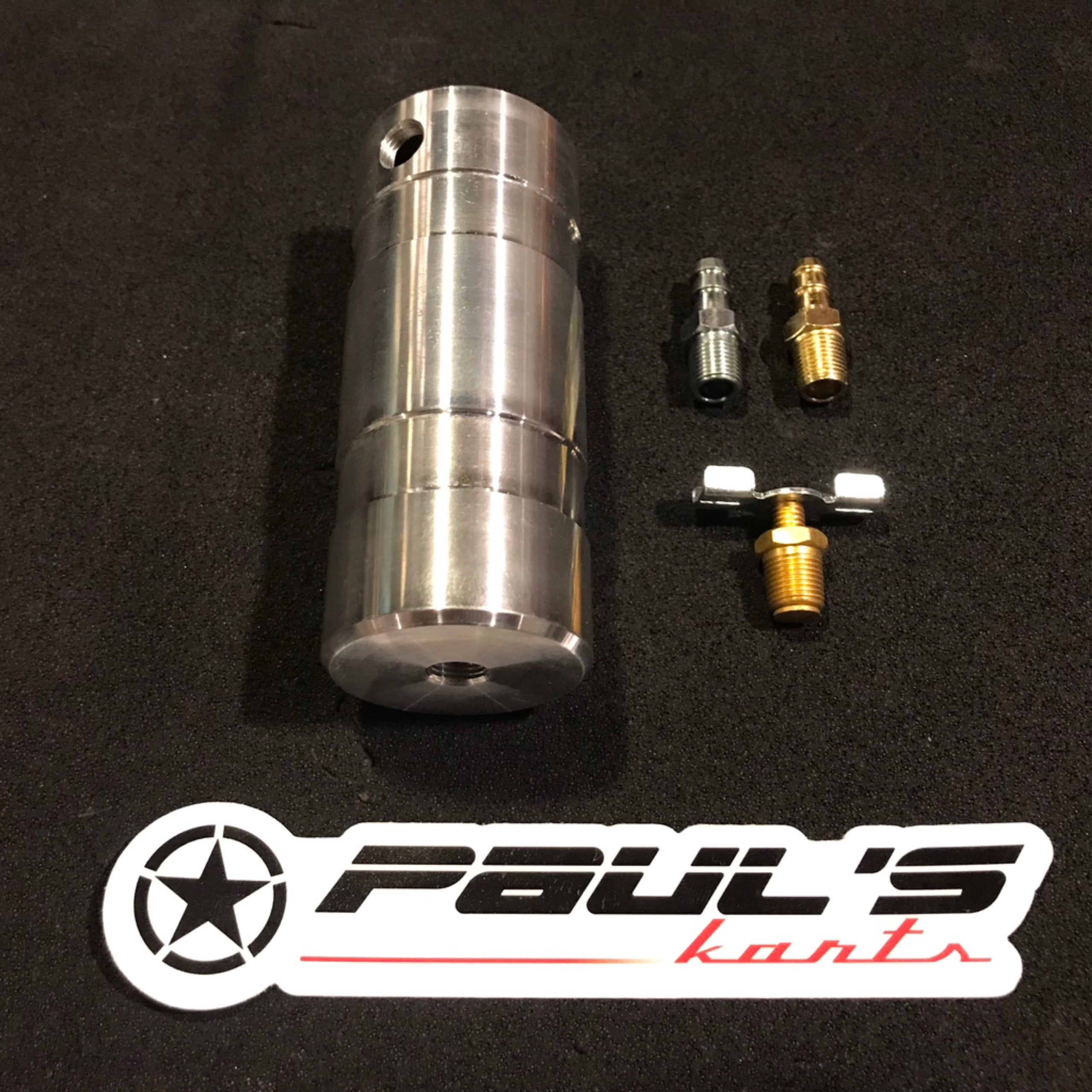 Over flow tank, puke tank_ (BRIGHT ALUMINUM) Billet aluminum oil ...
